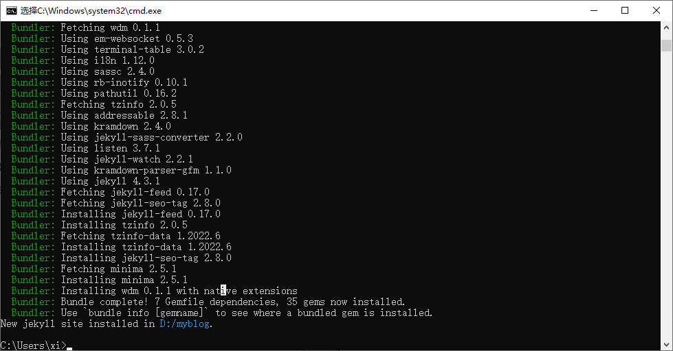如何在Windows下安装jekyll_windows jekyll-CSDN博客
