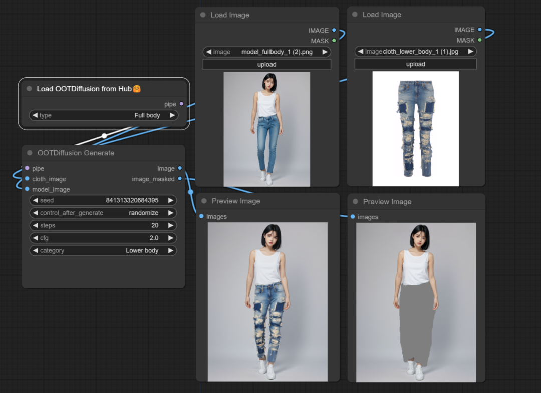 AI绘画-OOTDiffusion：AI试衣换装ComfyUI操作指南_comfyui ootdiffusion-CSDN博客