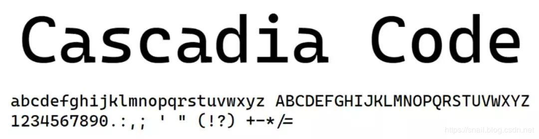 consolas字体_再探微软开源字体：Cascadia Code字体以及在vs code中连体字设置-CSDN博客