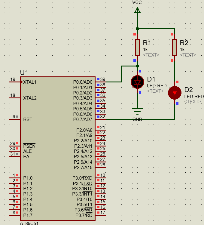 设计分享|基于单片机的P0口驱动LED闪烁_led接单片机p0.0-CSDN博客