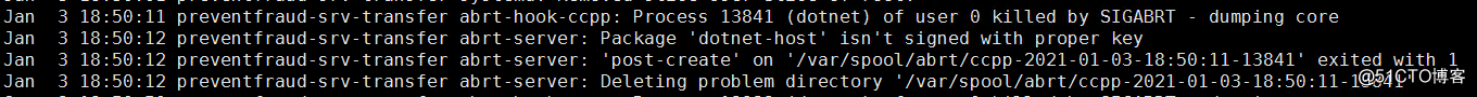 Linux Abrt进程centos7中abrt服务引起dotnet Core进程挂掉 Csdn博客