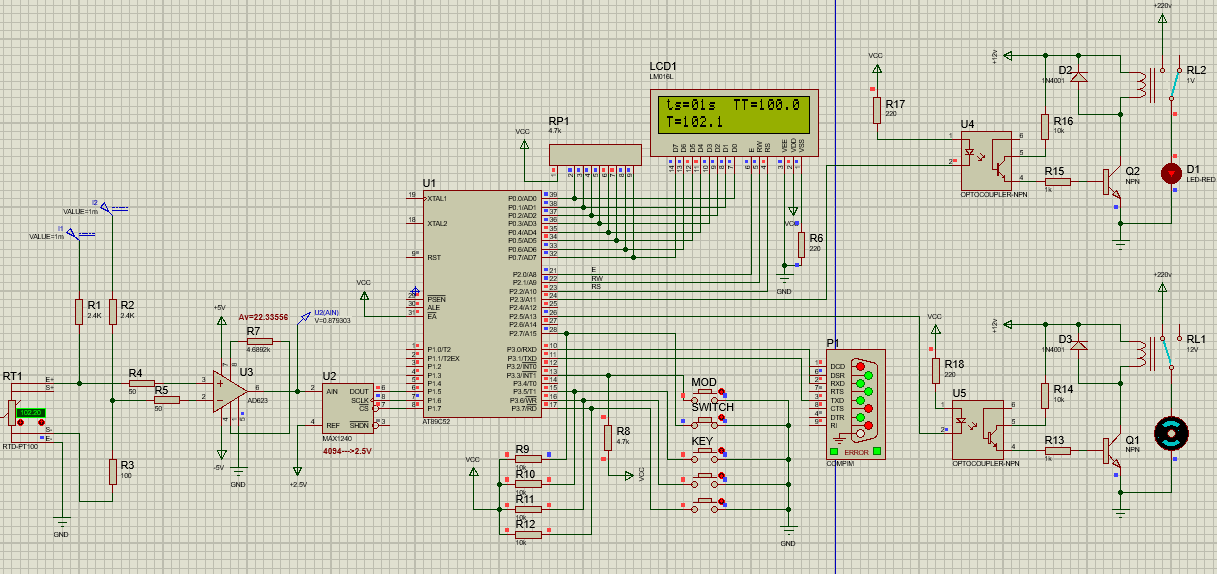 恒温加热平台控制系统（C51、Proteus、Qt）_proteus铂电阻三线制接法-CSDN博客