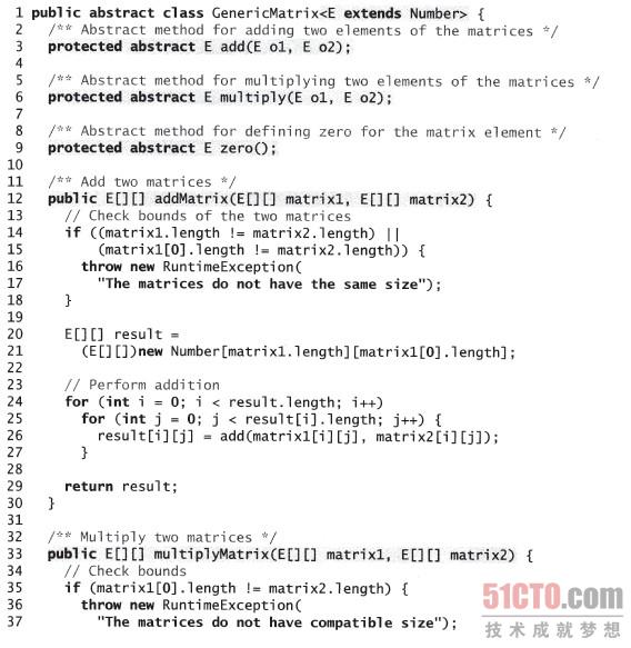 Java矩阵相乘泛型 21 8 实例学习：泛型矩阵类 Csdn博客