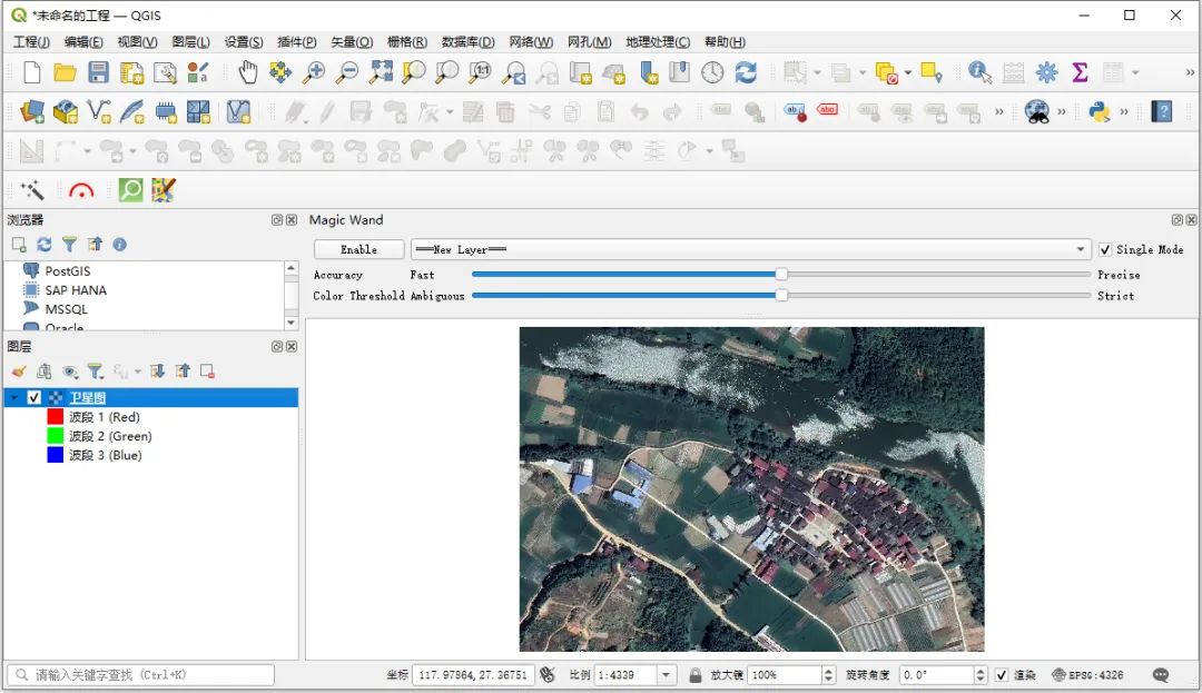 如何自动矢量化卫星图_magic wand提取建筑面-CSDN博客
