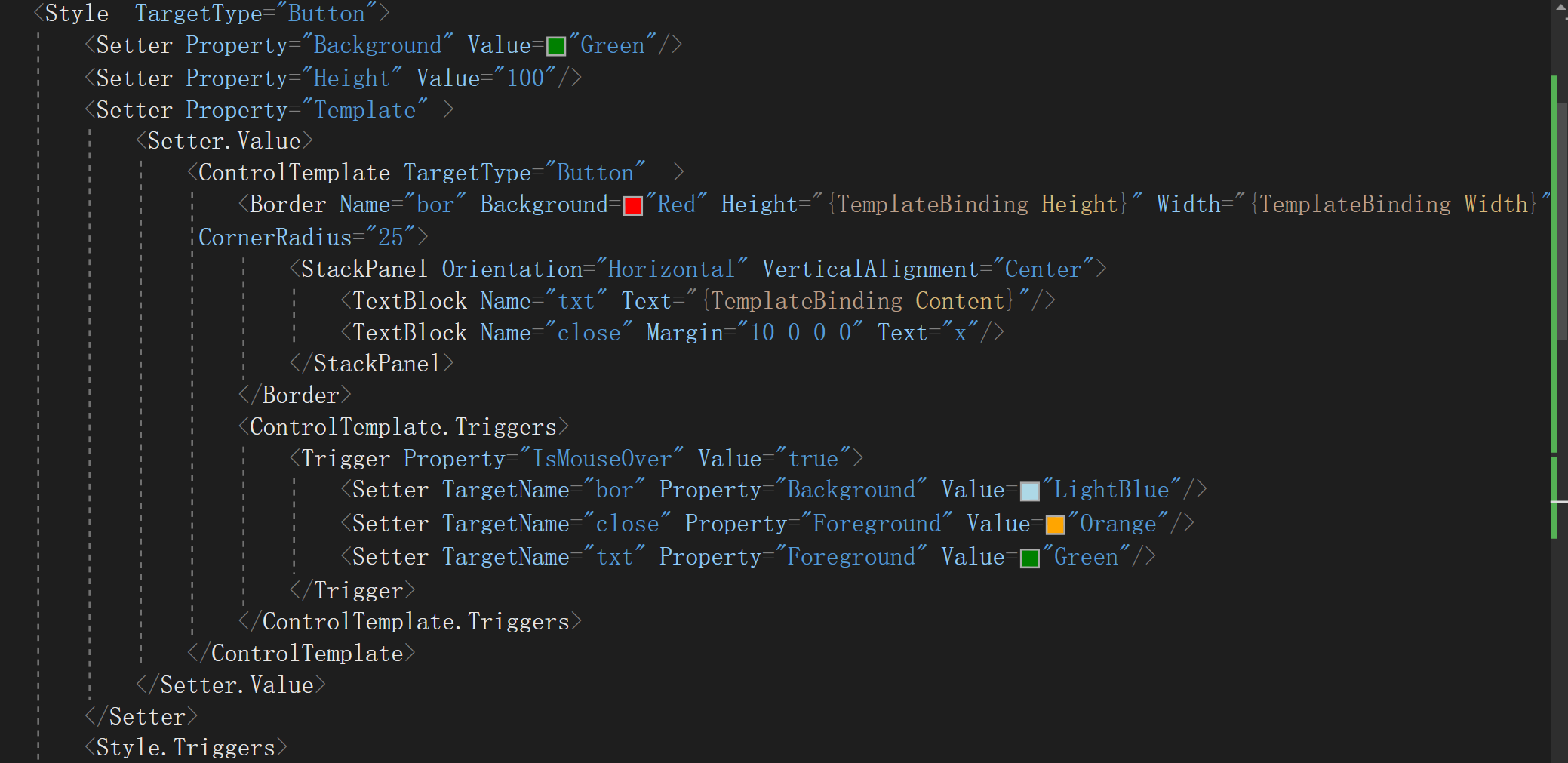 wpf button控件模板-CSDN博客