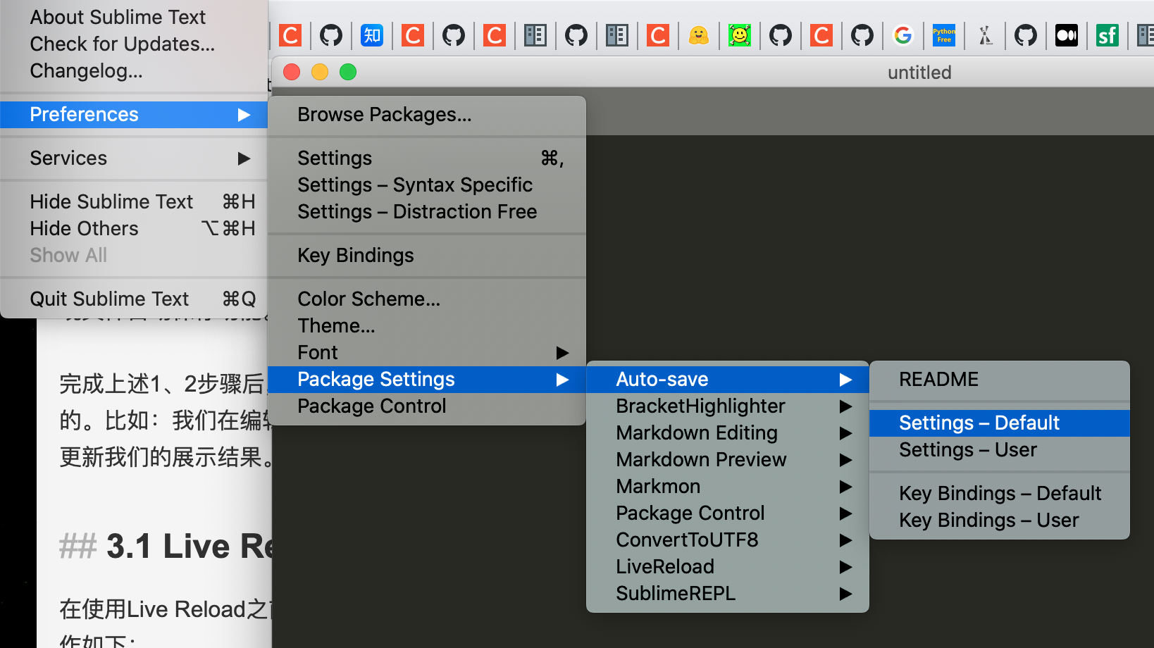使用Sublime Text3进行Markdown编辑+实时预览_sublime如何书写markdown并且显示-CSDN博客