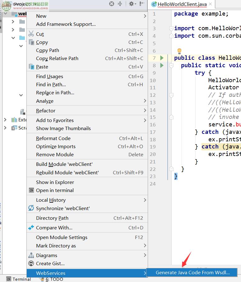 idea启动webservice_IDEA创建WebService服务端与客户端_俞佳敏的博客-CSDN博客