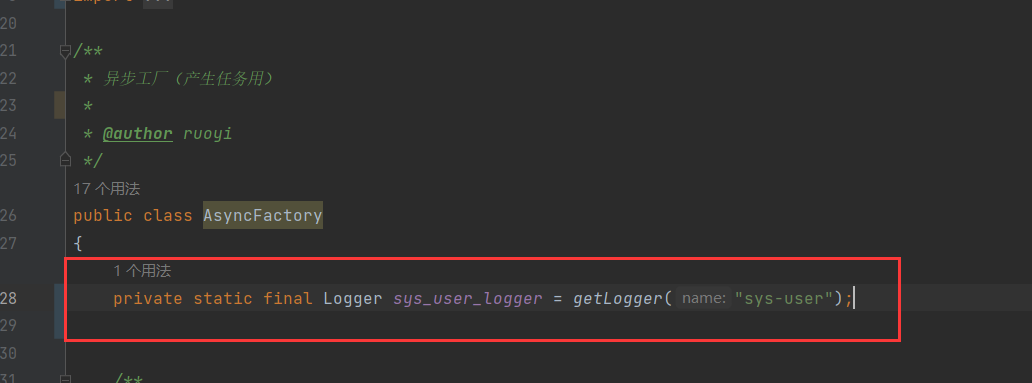 若依学习——异步日志（若依的两个线程池）（LoggerFactory.getLogger(“sys-user“)）_若依线程池使用-CSDN博客
