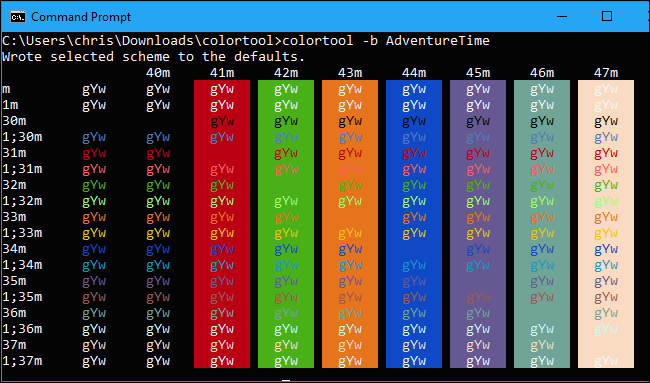zsh自定义命令提示符_如何使用Microsoft的ColorTool自定义命令提示符的配色方案-CSDN博客