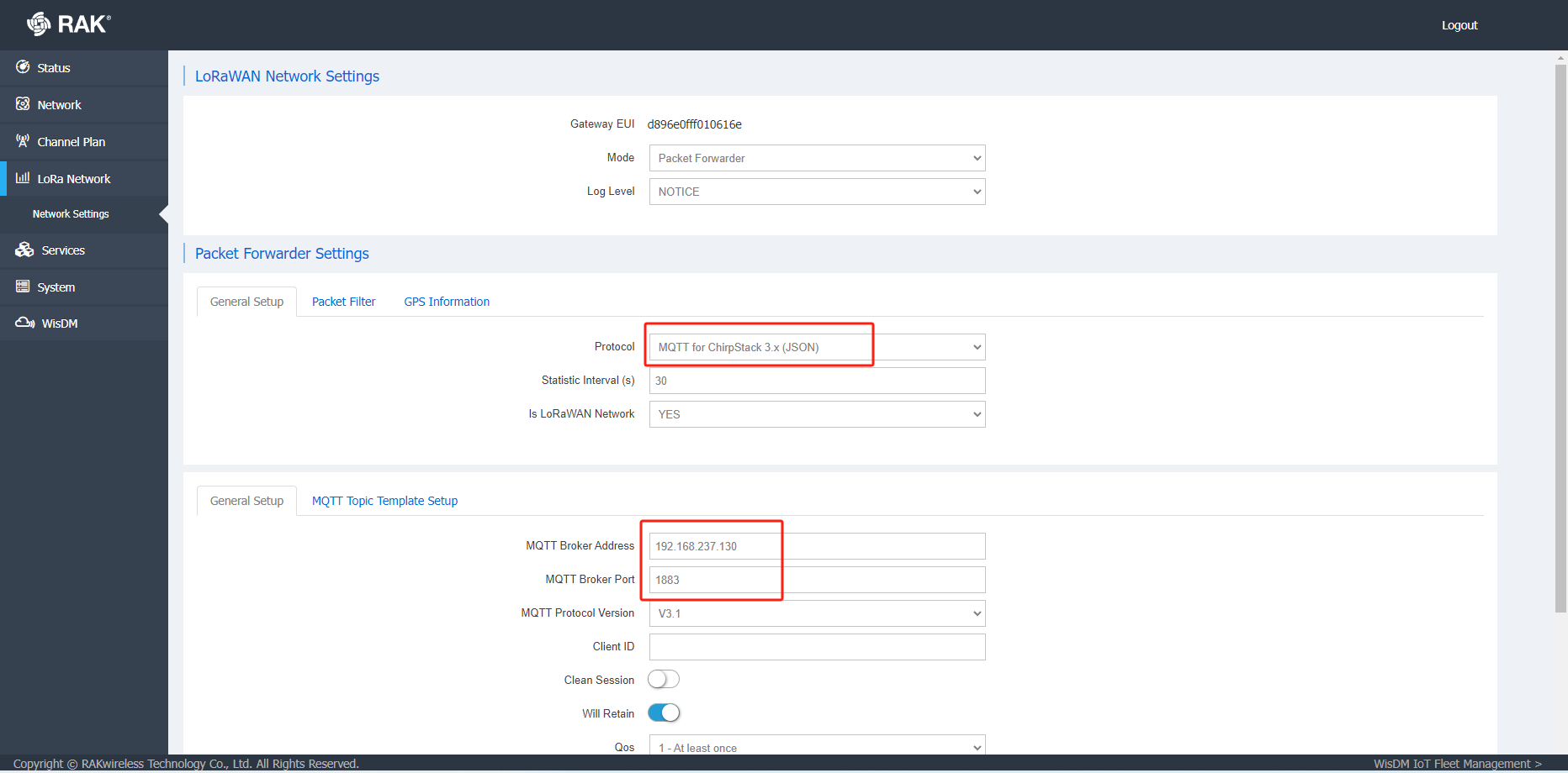 LoRaWAN网关接入ChirpStack服务器_chirpstack下行频率设置-CSDN博客