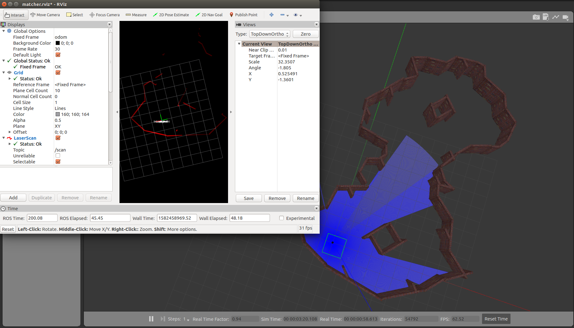 二维激光SLAM( 使用Laser Scan Matcher )_laser_scan_matcher_无水先生的博客-CSDN博客