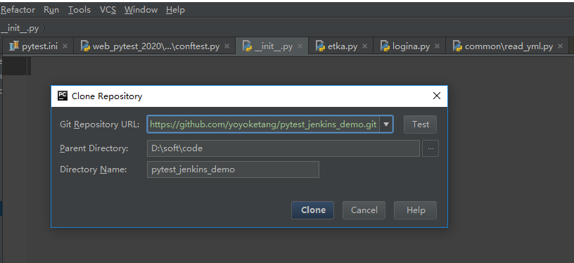 git使用教程4-pycharm拉取git仓库项目代码_pycharm 克隆项目到本地-CSDN博客