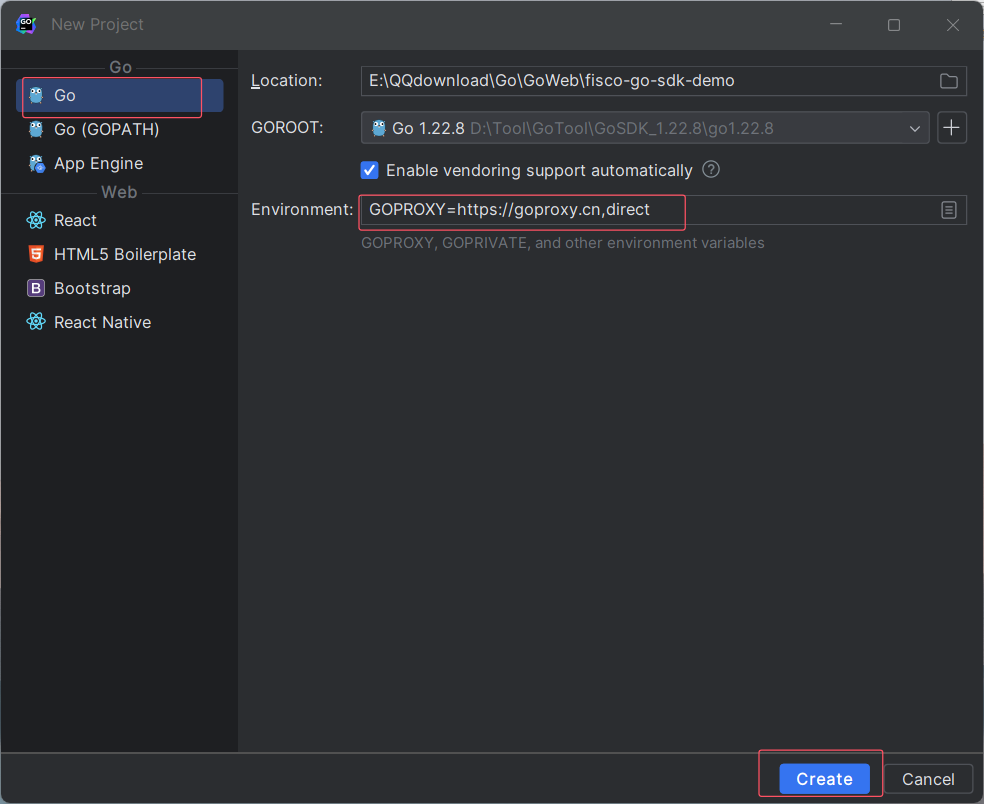 FISCOBCOS中的GoSDK操作---(搭建项目版本)_fisco bcos go sdk-CSDN博客