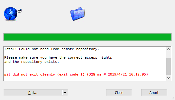 tortoisegit push 时提示 git did not exit cleanly (exit code 1)_tortoisegit got did not exit clearly ...