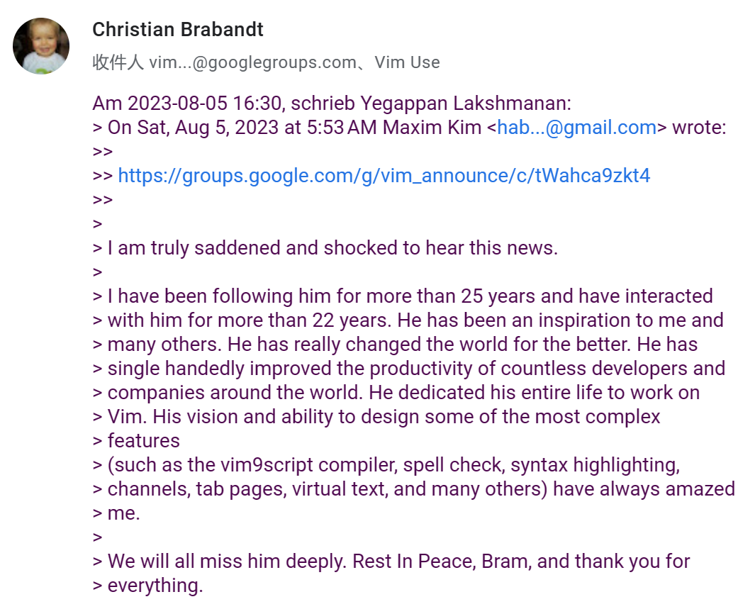 时隔一年半，Vim 9.1 发布！支持流畅滚动和 Vim9 类，谨献给「Vim 之父」Bram Moolenaar...-CSDN博客