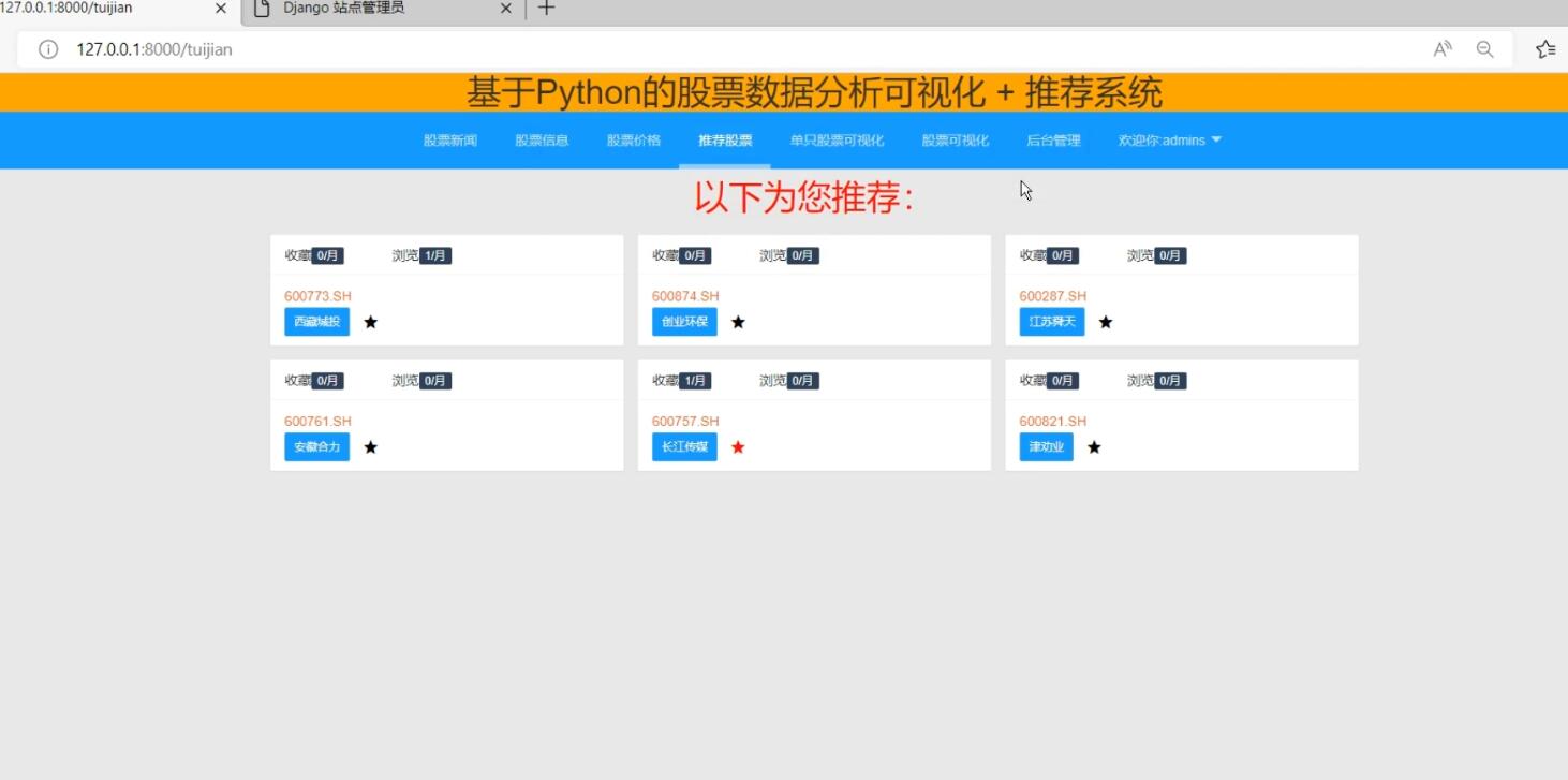 Python股票数据证券数据分析可视化推荐系统爬虫 （协同过滤推荐算法）django框架 源码下载基于django与深度学习的股票预测系统 代码下载 Csdn博客