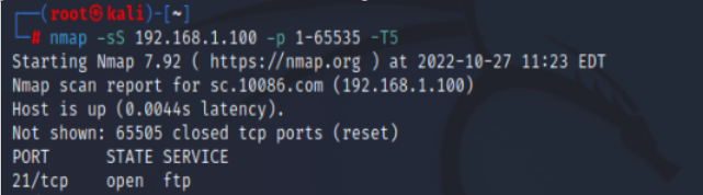 《网络攻击与防御》 主机发现与端口扫描实验nmap（2）_主机扫描实验-CSDN博客