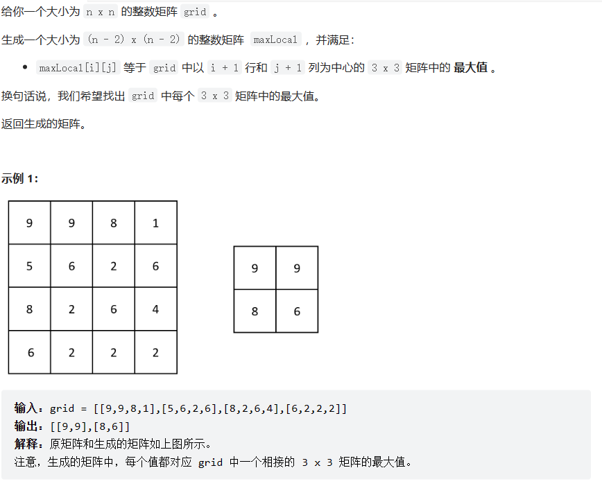 矩阵中的局部最大值 Csdn博客 