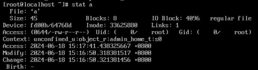 Linux 【stat 命令】显示文件状态信息 Csdn博客 