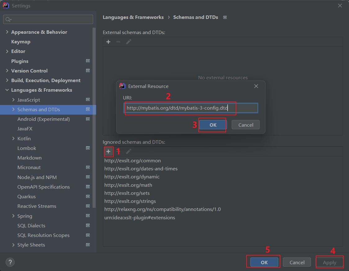 解决http://mybatis.org/dtd/mybatis-3-config.dtd爆红问题-CSDN博客