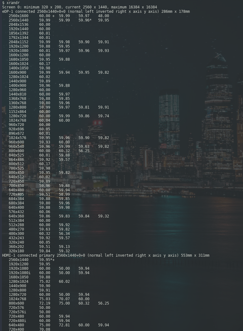 xrandr、arandr ubuntu 外接显示器，屏幕分辨率调整。_xrandr修改分辨率-CSDN博客