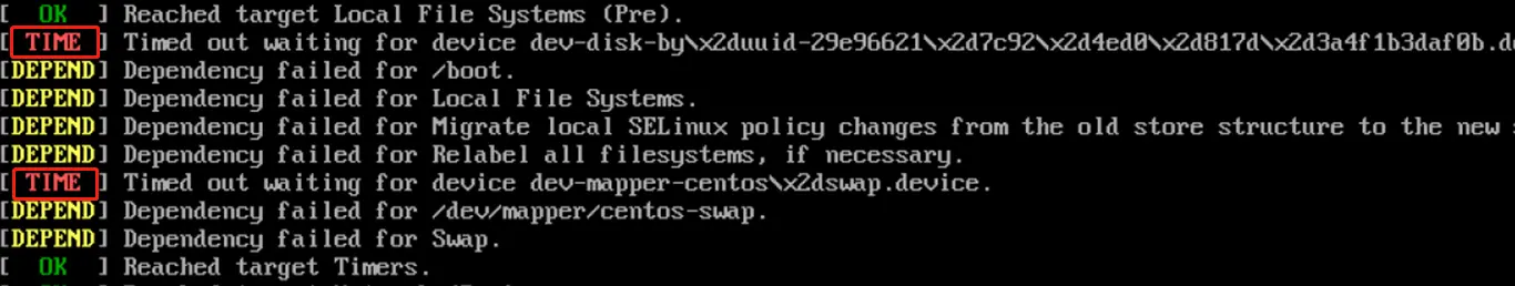 Time out waiting for device dev-mapper-centos\x2dswap.device_timed out waiting for swap-CSDN博客