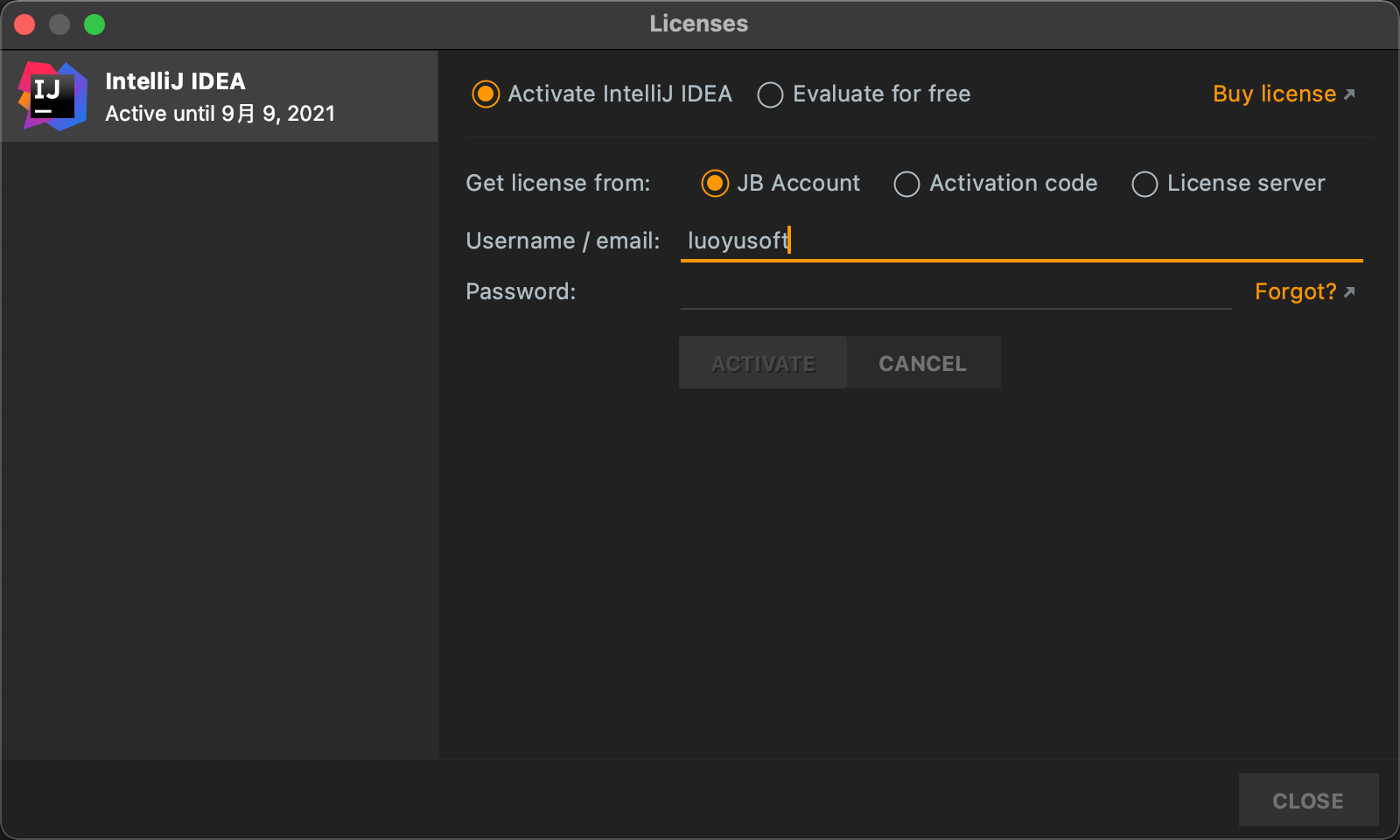 通过简单开源项目，免费申请并使用IntelliJ IDEA商业版正版License教程_idea license-CSDN博客