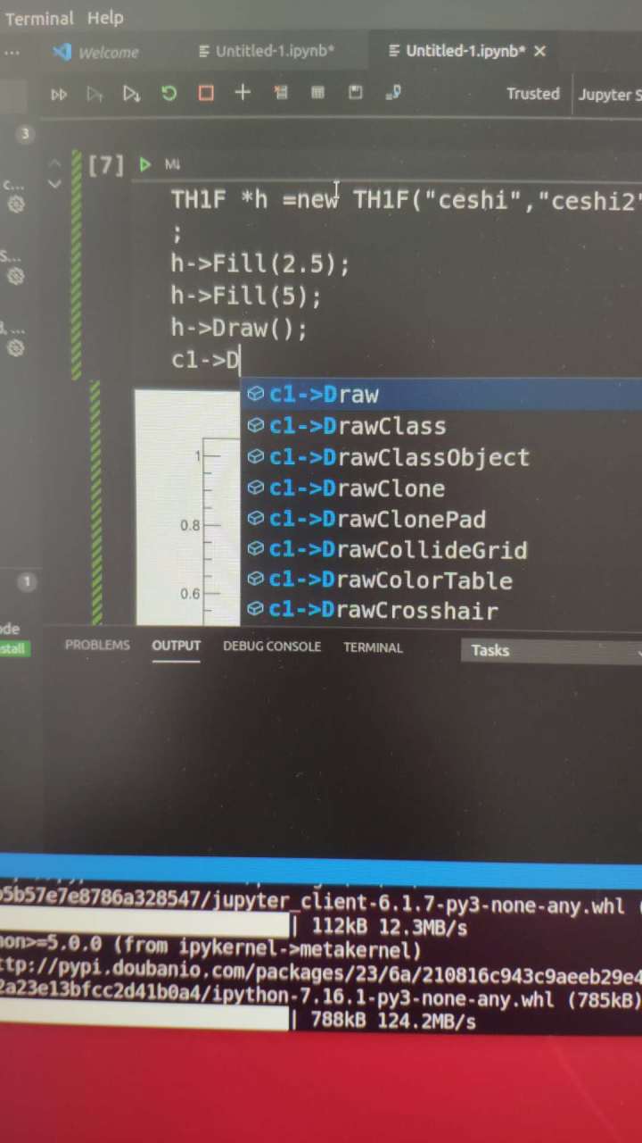 vscode jupyter补全_Cern ROOT 在jupyter里的使用_weixin_39719472的博客-CSDN博客