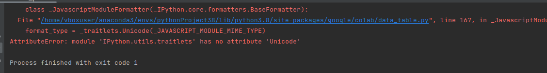 出现错误“AttributeError:module ‘IPython.utils.traitlets‘has no attrinute‘Unicode‘”_module 'ipython ...