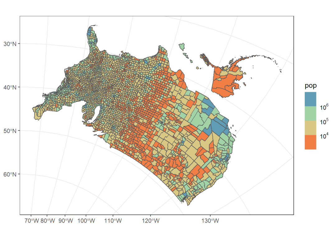 Ggplot2 使用ggplot2工具包绘制地图 Csdn博客 