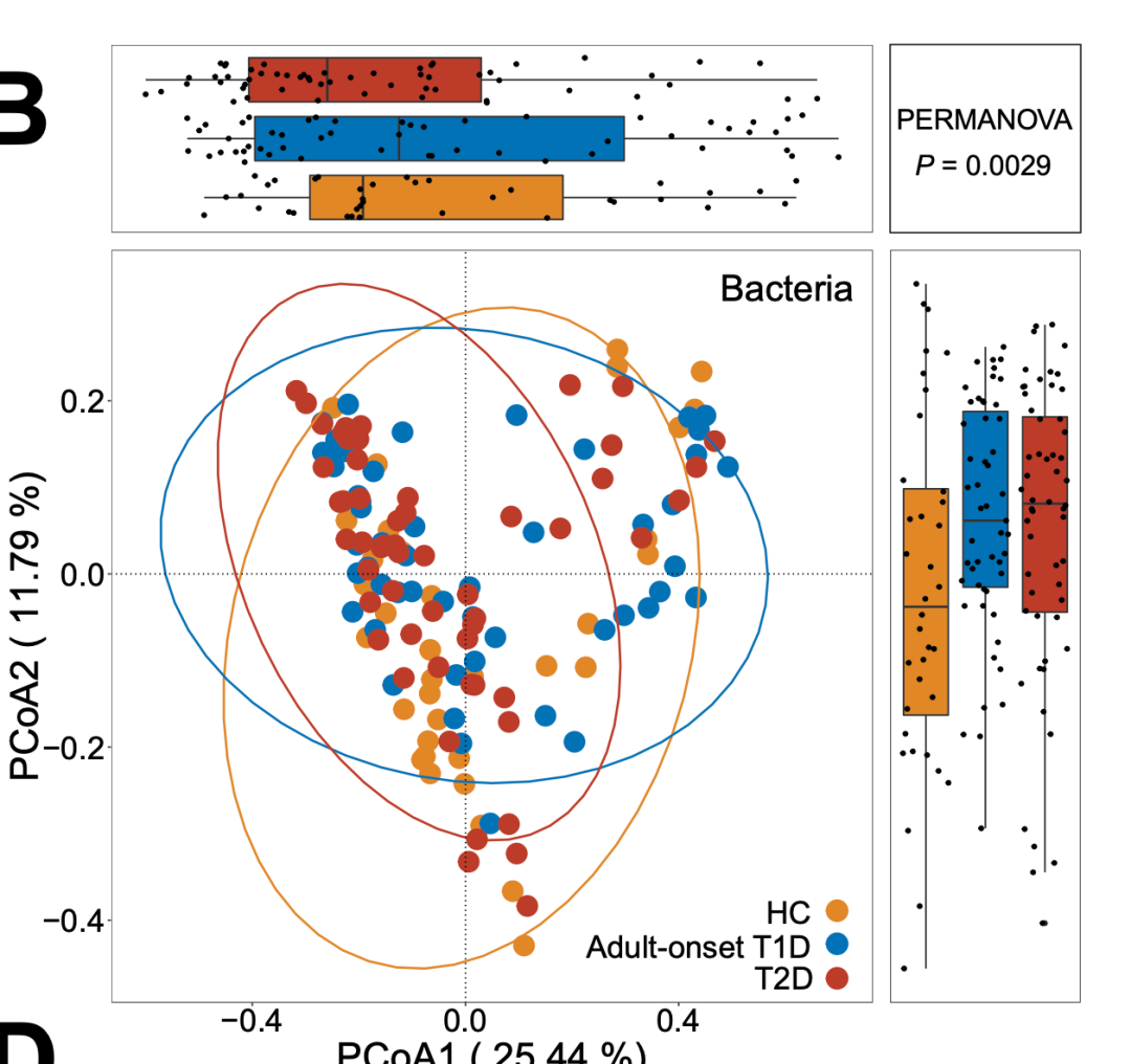 这图怎么画| PCoA可视化+边缘箱线图+PERMANOVA分析-CSDN博客