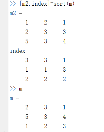 matlab学习(2) sort、sortrows-CSDN博客