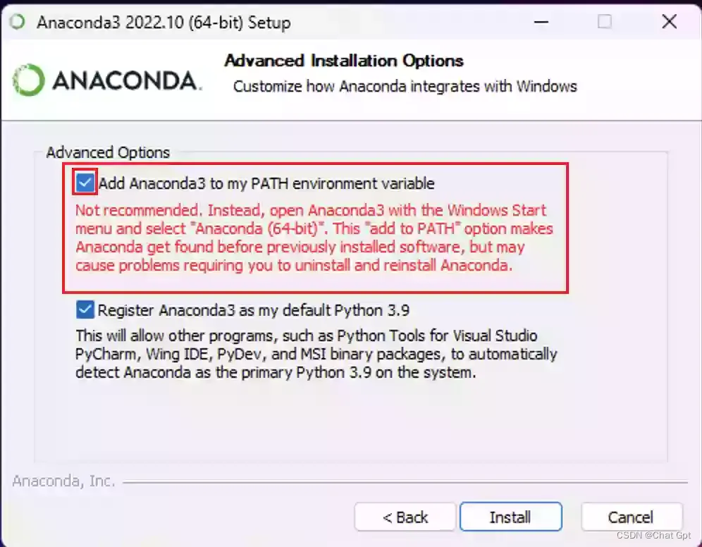 记录安装anaconda遇到的坑：failed To Create Menu 解决办法（完美解决） 为什么安装anaconda提示错误 Chat Gpt的博客 Csdn博客