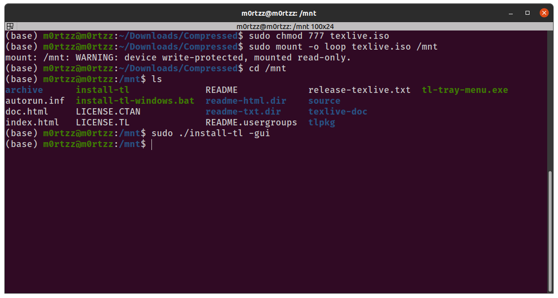 Linux下安装TeXLive并配置VSCode中tex编写环境（2024最新）_texlive linux-CSDN博客