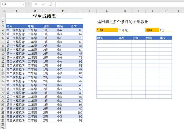 Vba筛选出满足条件的数据免费分享excel公式干货:多条件查询多条数据,一个数组公式搞定 Csdn博客