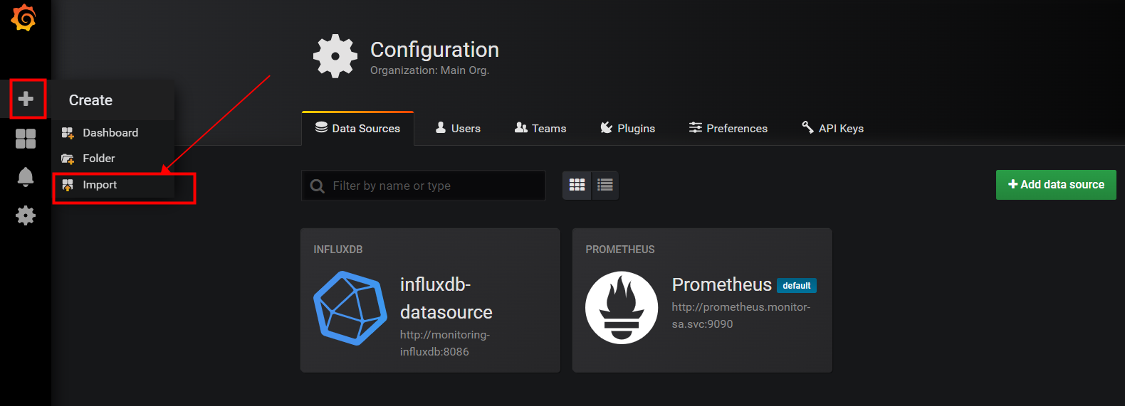 【prometheus】k8s集群部署Grafana安装和配置|Prometheus监控K8S_grafana配置prometheus数据源-CSDN博客