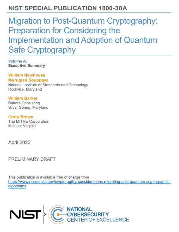 最新进展：NIST发布抗量子加密文件草案_cnsa 加密-CSDN博客