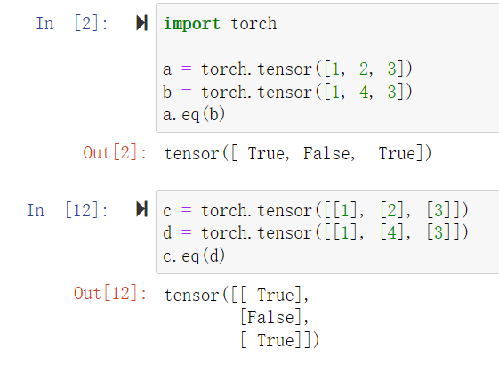 Pytorch中的eq()函数-CSDN博客