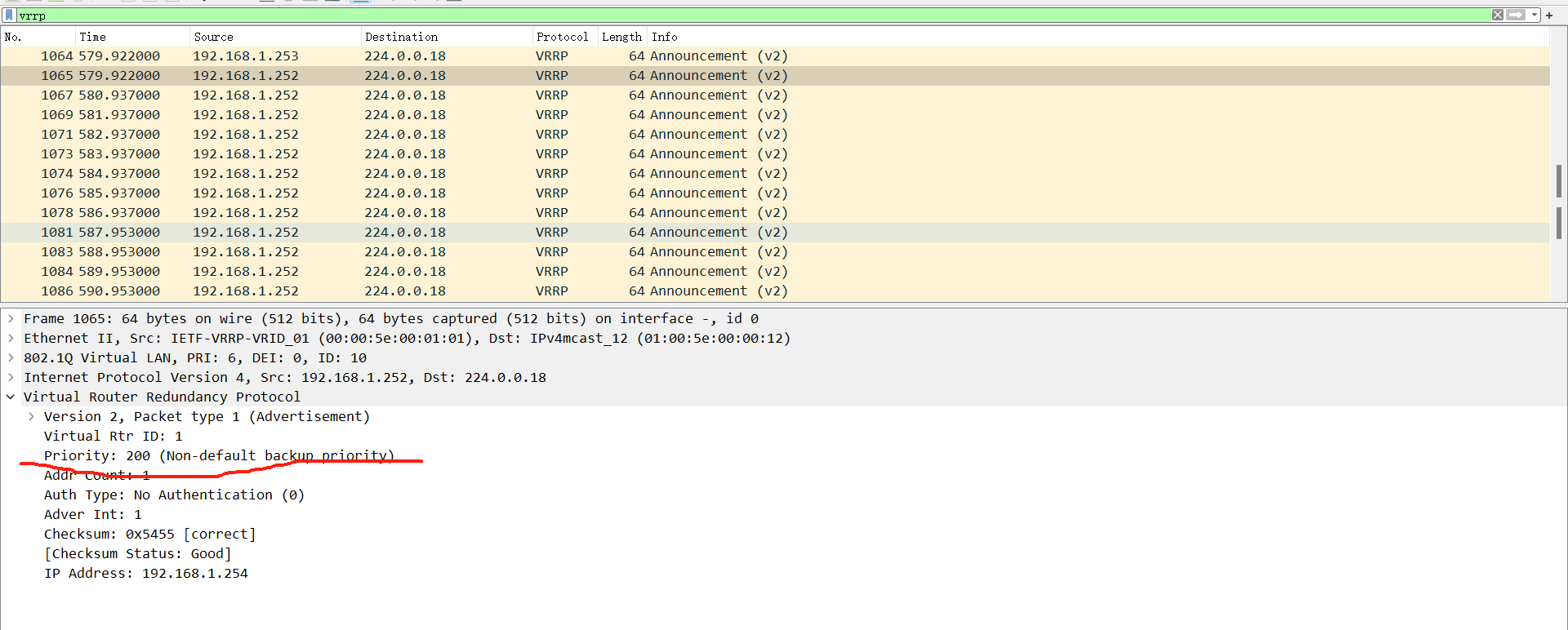 17-1 VRRP抓包理解_vrrp抓包分析-CSDN博客