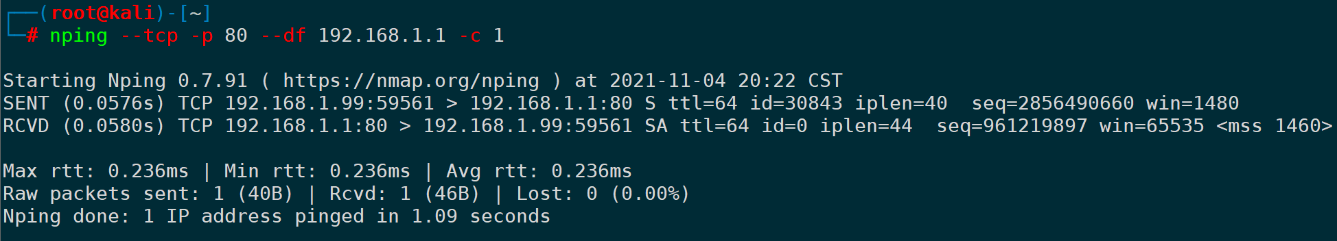 网络探测的中流砥柱-Nping使用_nping语法-CSDN博客