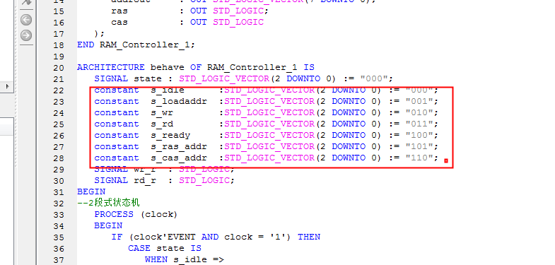 RAM控制器设计VHDL代码ISE仿真-CSDN博客