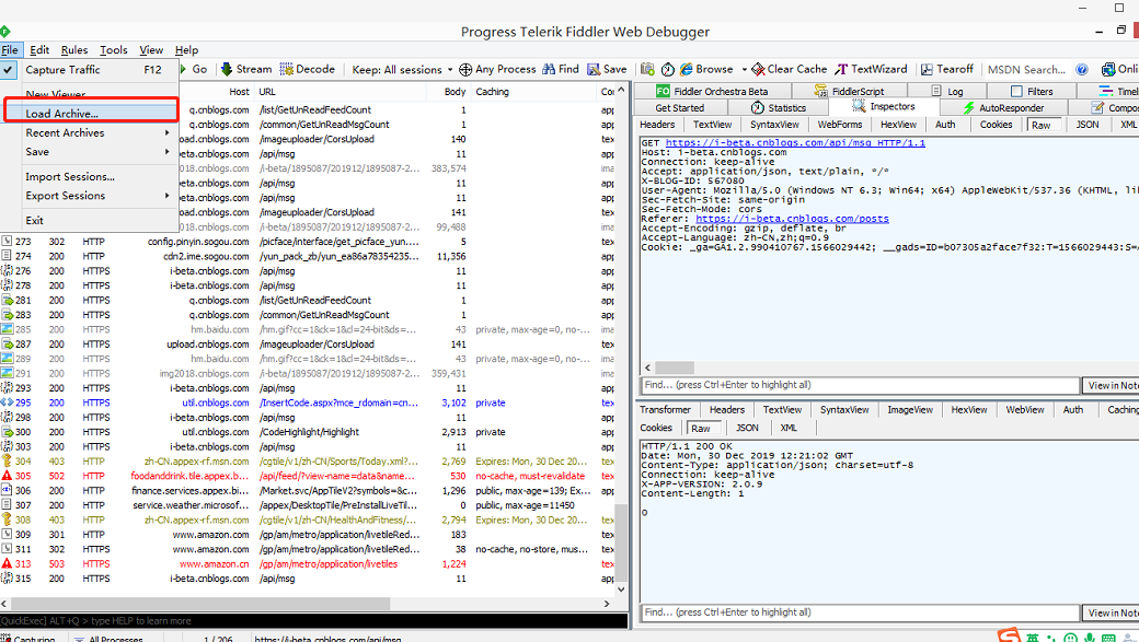 fiddler——保存抓到的包（导出和导入）-CSDN博客