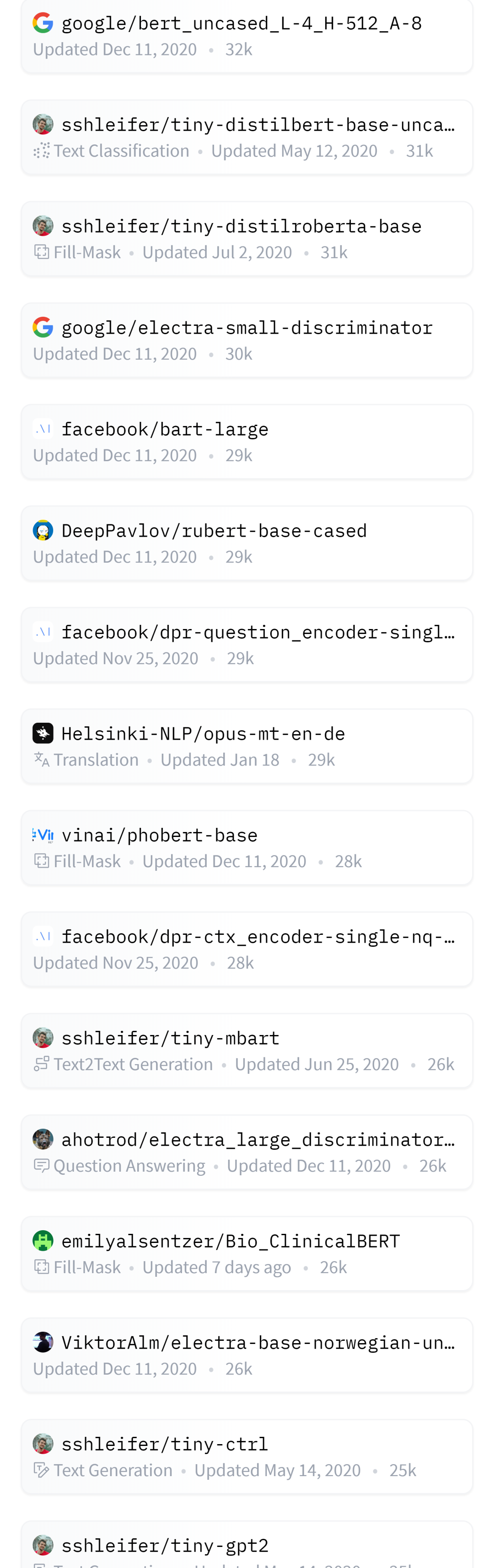 Hugging Face 3000+NLP预训练模型库整理分享_huggingface 有哪些模型-CSDN博客