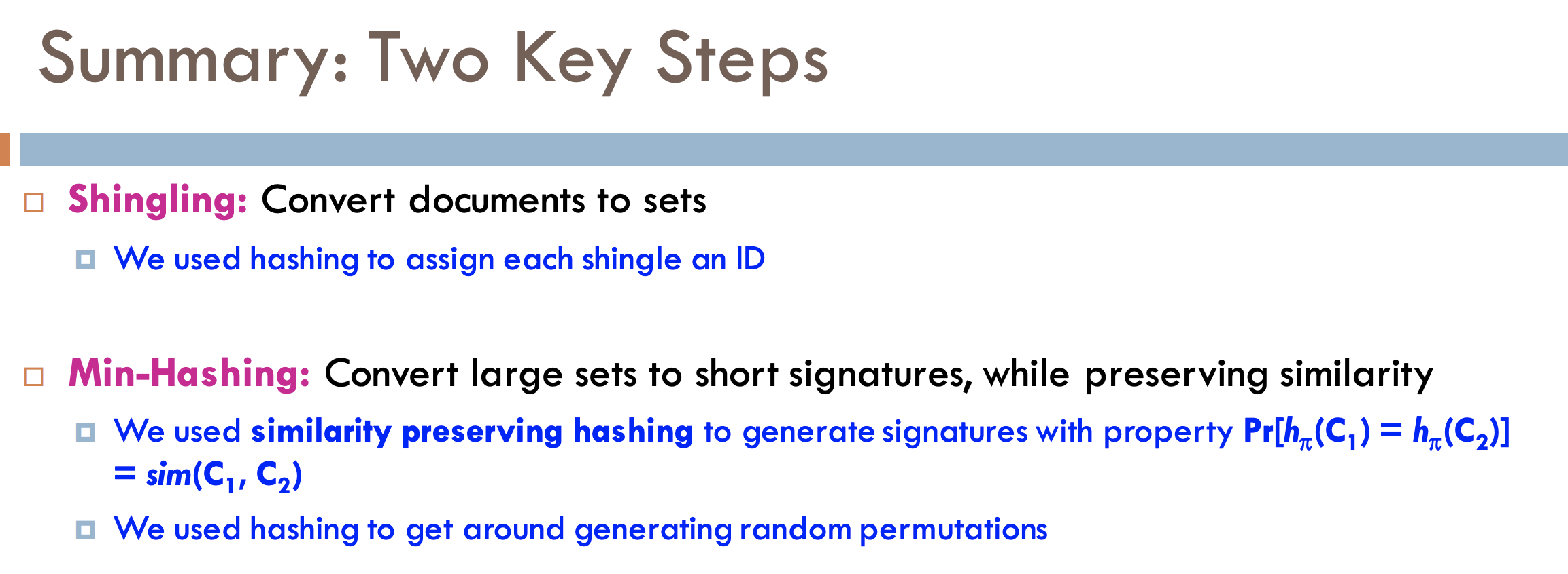 minhash算法 java_minhash算法详解和LSH-CSDN博客