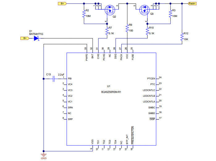 BQ40Z50/BQ4050/BQ40Z80 等 BQ40xxx 系列电量计外围电路设计指导-CSDN博客