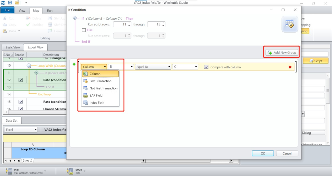 在Winshuttle Studio中添加IF条件时的常见方法-CSDN博客