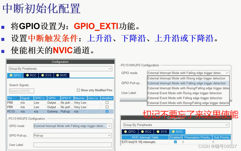 Stm32cubemx Hal移植标准库例程3：按键外部中断 Cubemx例程 Csdn博客