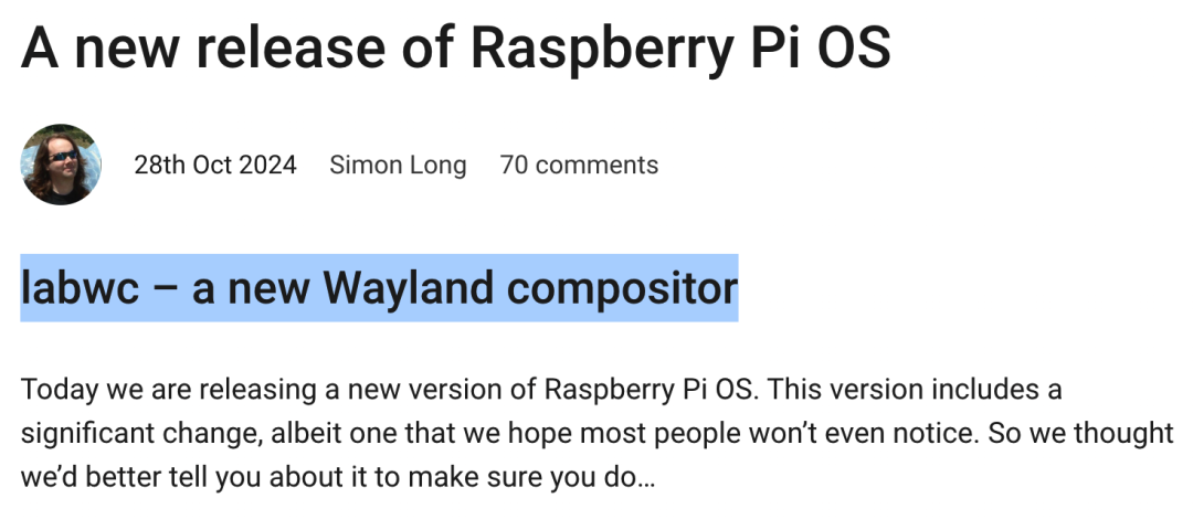 树莓派完全从X11迁移到Wayland，所有型号默认采用新的Wayland合成器labwc-CSDN博客