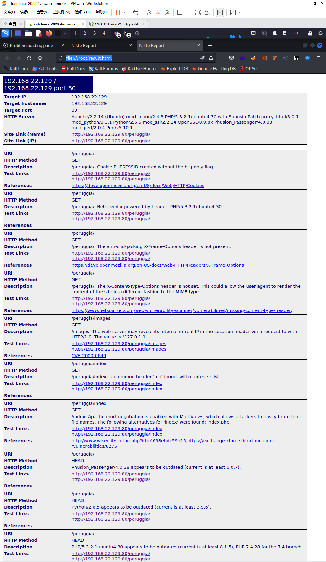 信息安全技术使用Nikto进行扫描_nikto扫描-CSDN博客