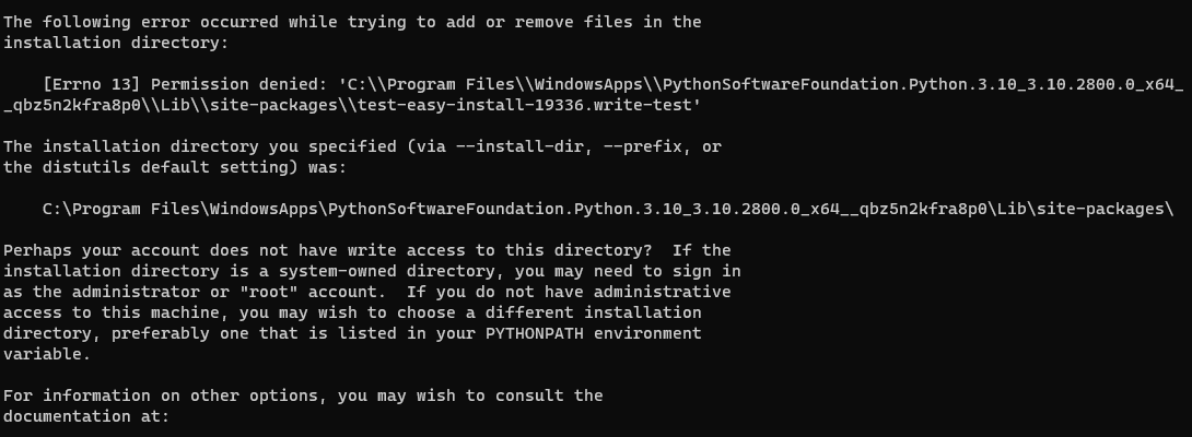 Python3 Setuppy Develop Nocudaext报错没有权限访问 Csdn博客